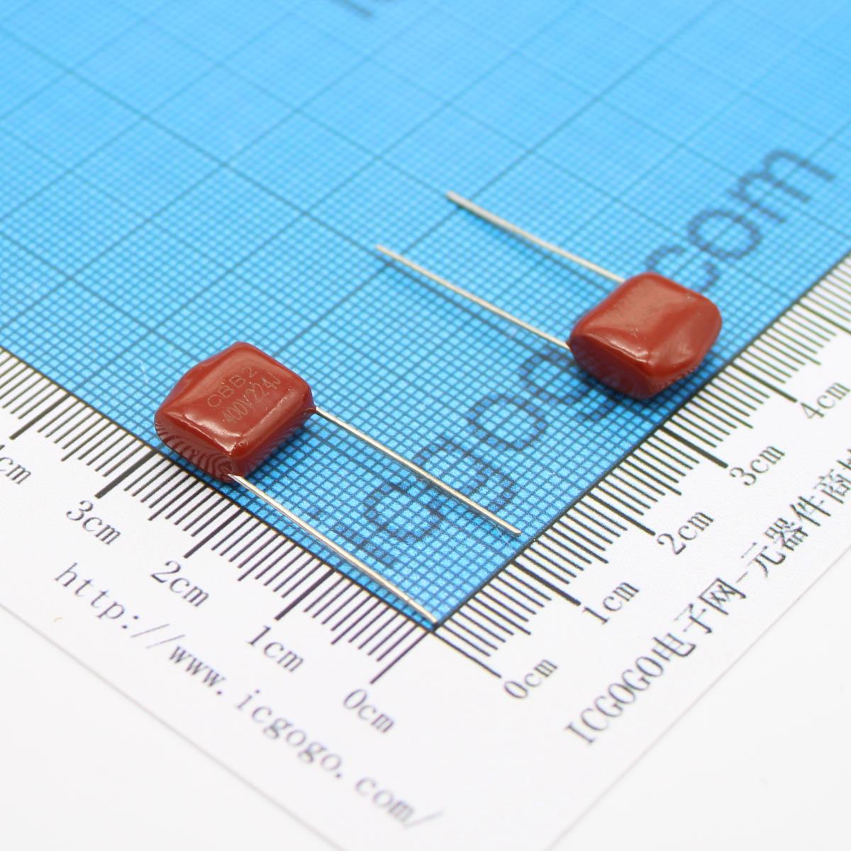 CBB21 400V224J 10MM_CBB21 脚距10MM_聚丙烯薄膜CBB21_CBB电容器_电容器/Capacitor_华强电子元 ...